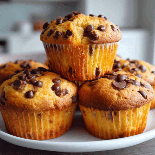 Jumbo Chocolate Chip Muffins Recipe (Big & Bakery-Worthy)