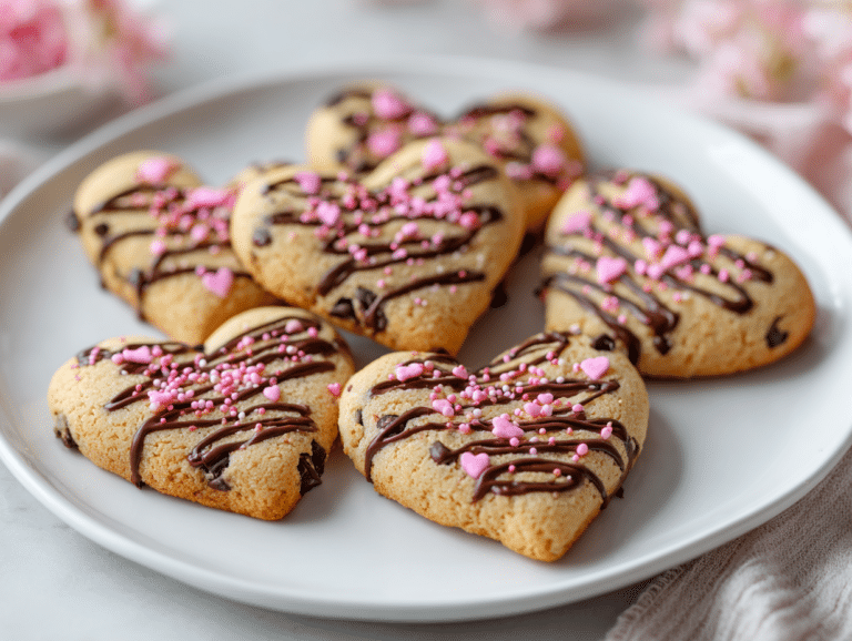 Heart-Shaped Chocolate Chip Cookies | Soft, Chewy & Valentine-Perfect
